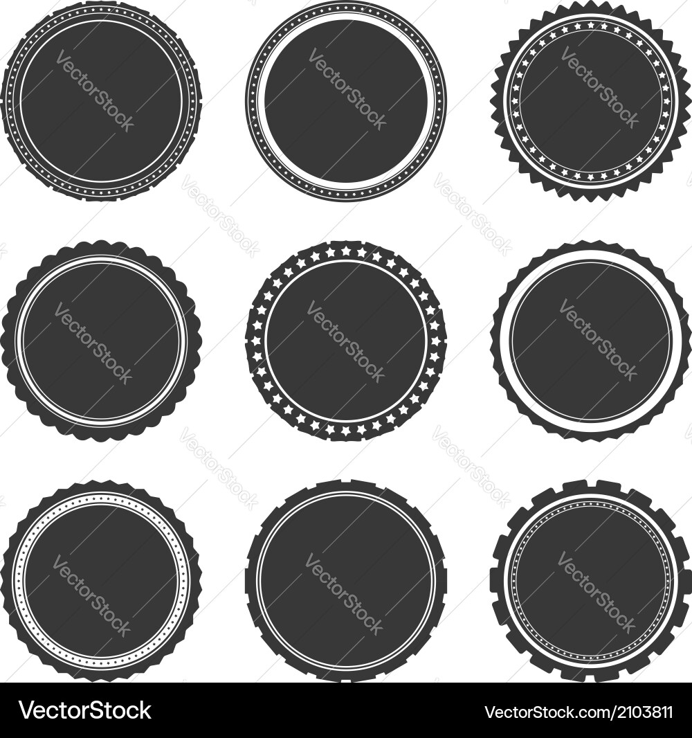 Gray labels temlates Royalty Free Vector Image