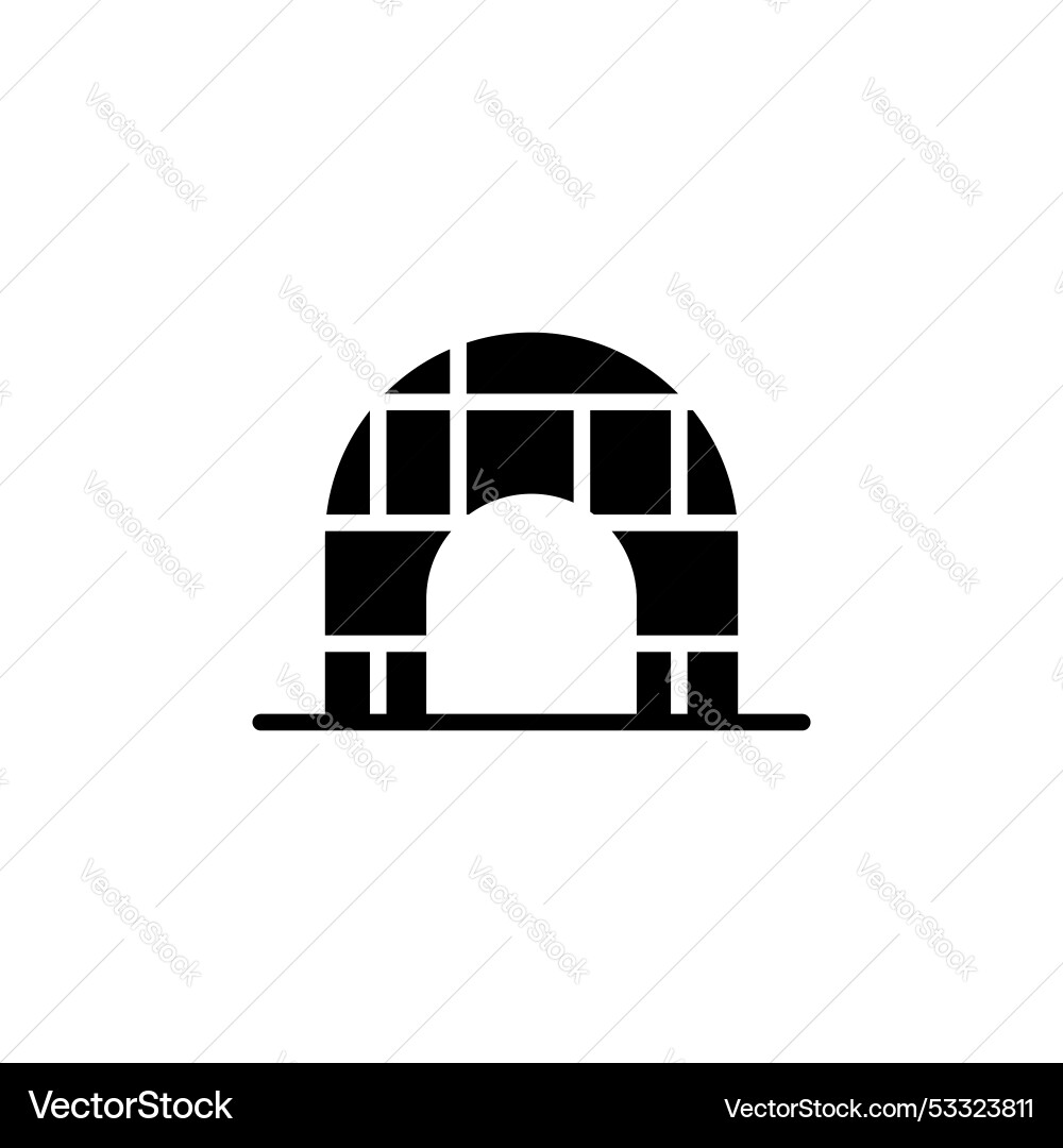 Igloo icon isolated on white background Royalty Free Vector