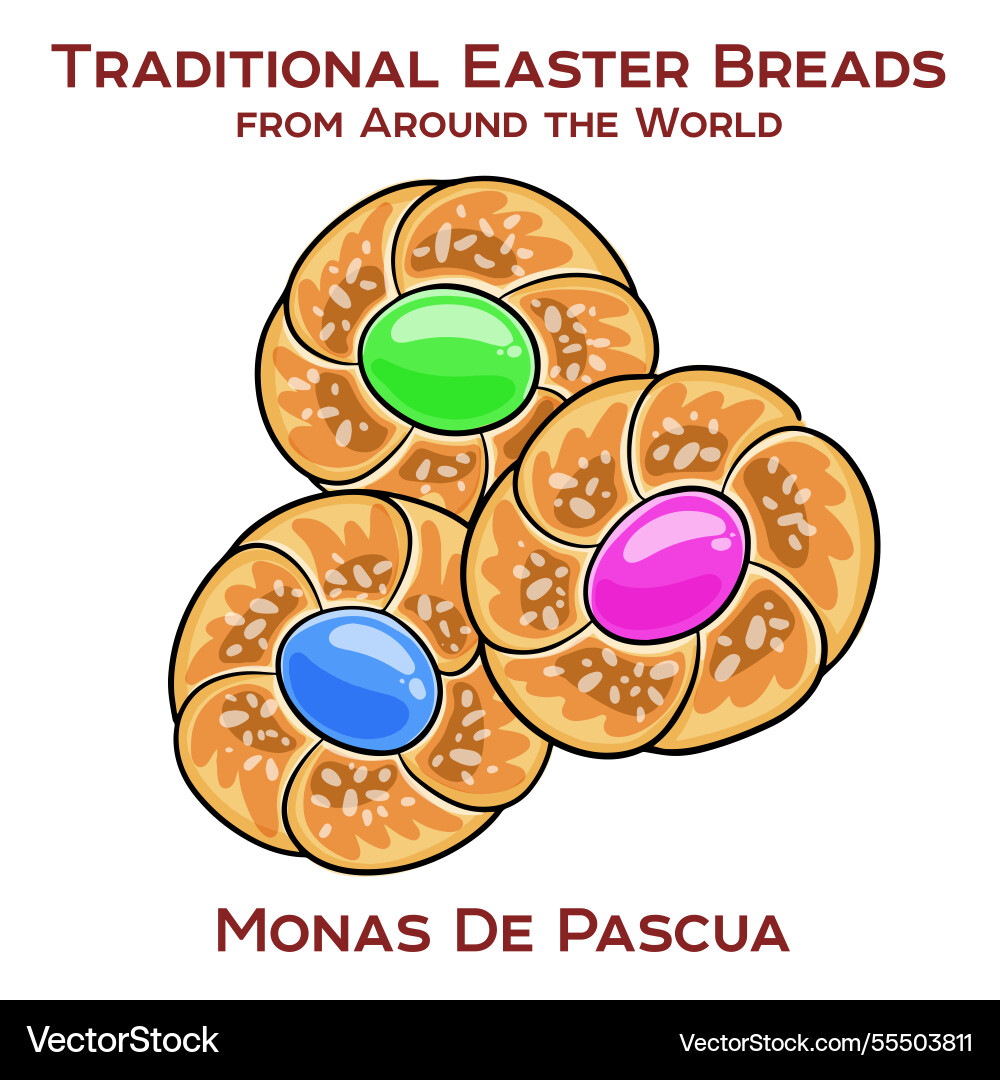 Monas de pascua are traditional spanish easter Vector Image