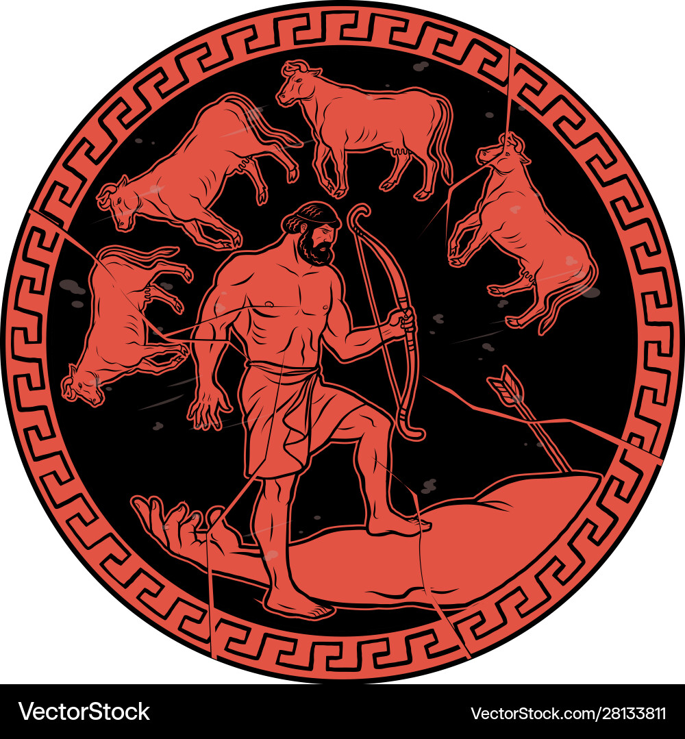 Obtain cattle monster geryon 12 Royalty Free Vector Image