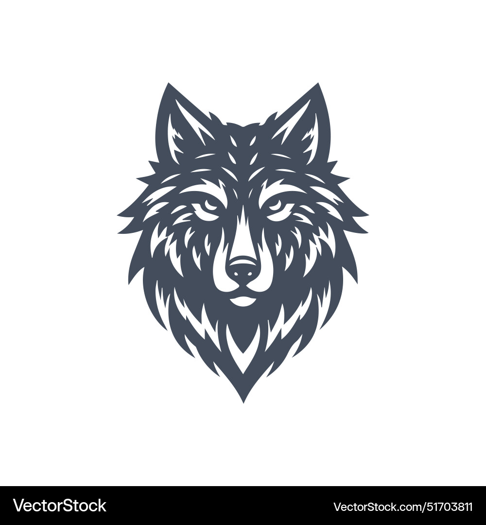 Wolf logo Royalty Free Vector Image - VectorStock