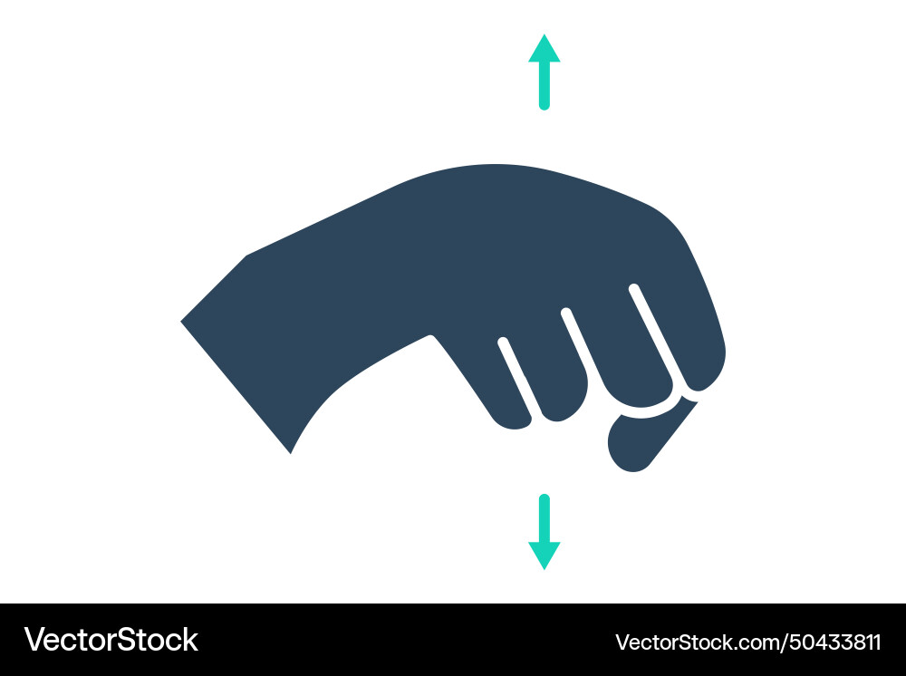 Yes sign language affirmative Royalty Free Vector Image