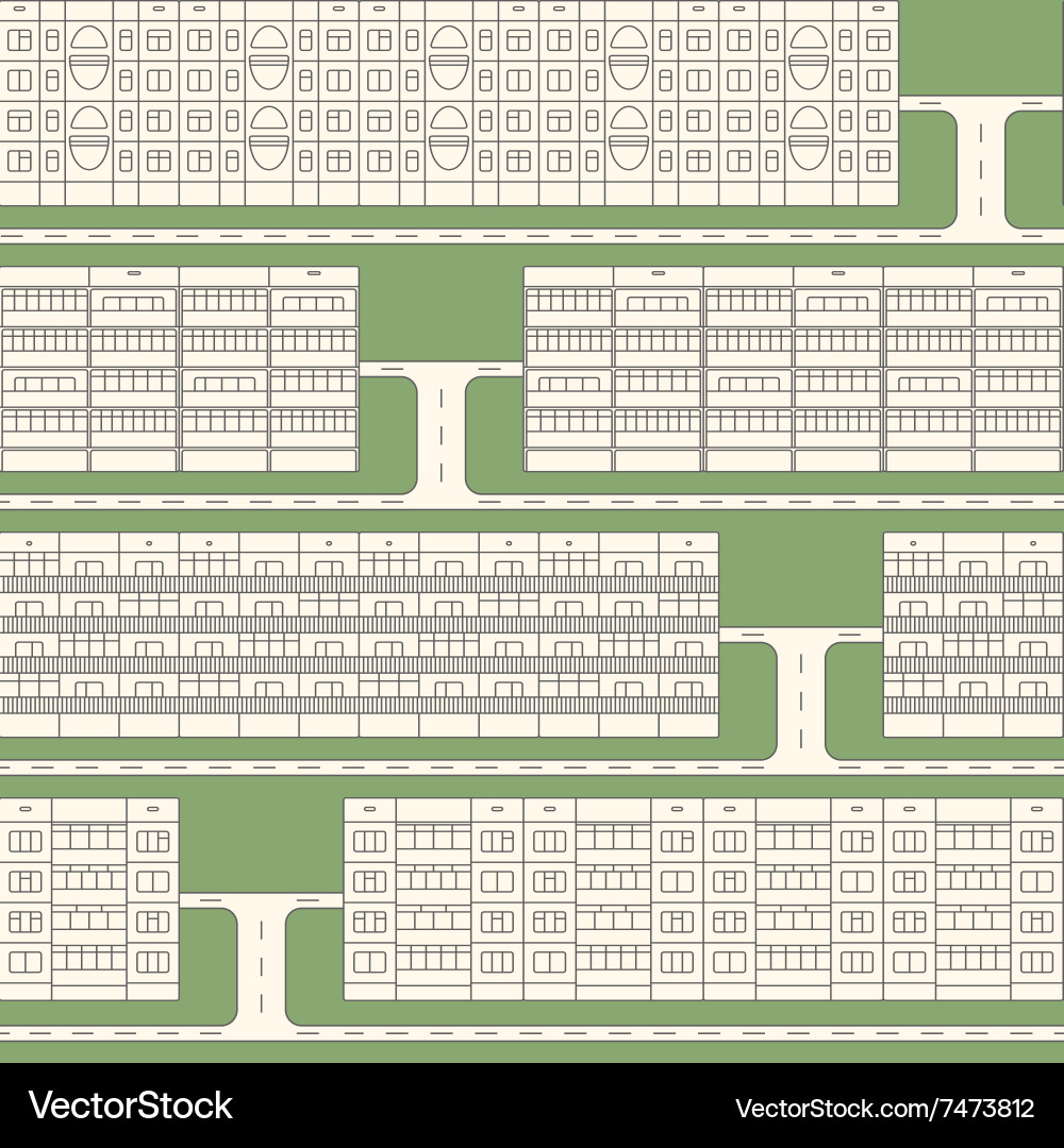 Soviet Panel Housing Blocks Royalty Free Vector Image