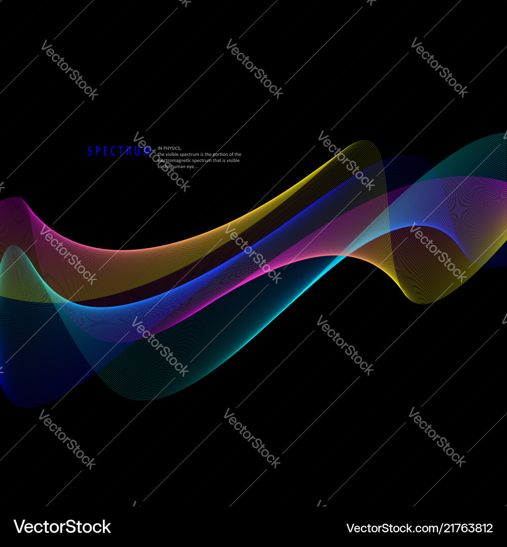 Spectral Wave Motion Royalty Free Vector Image