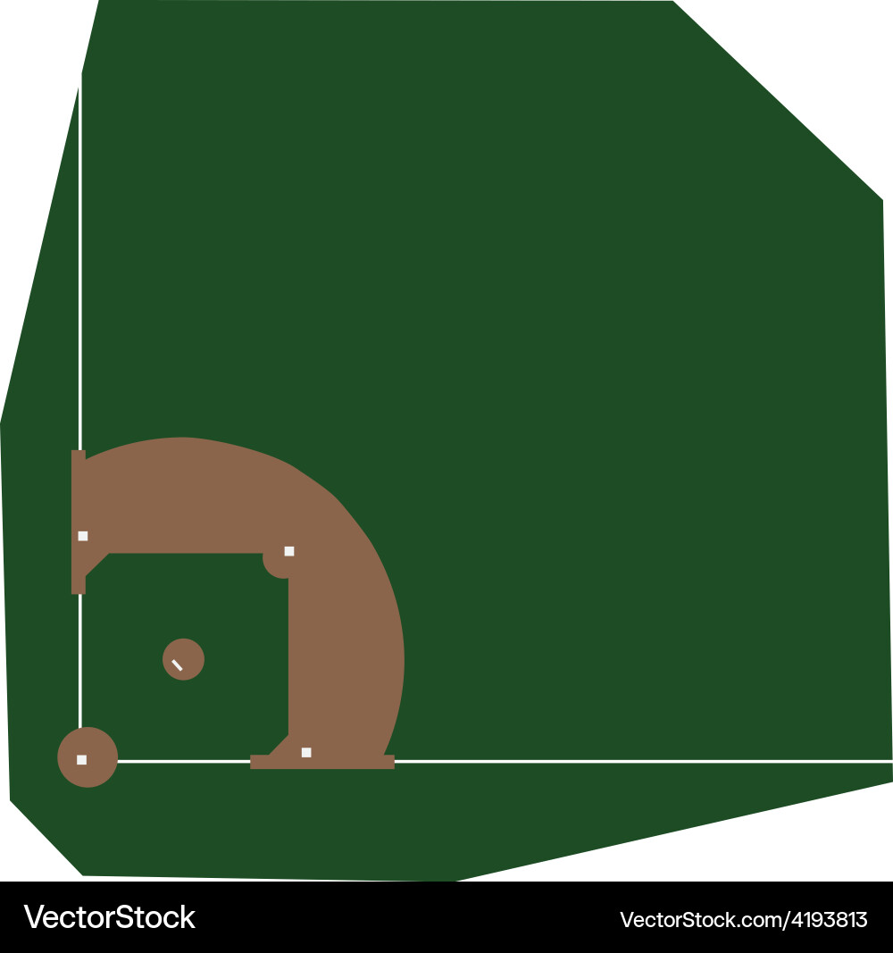 Baseball field Royalty Free Vector Image - VectorStock