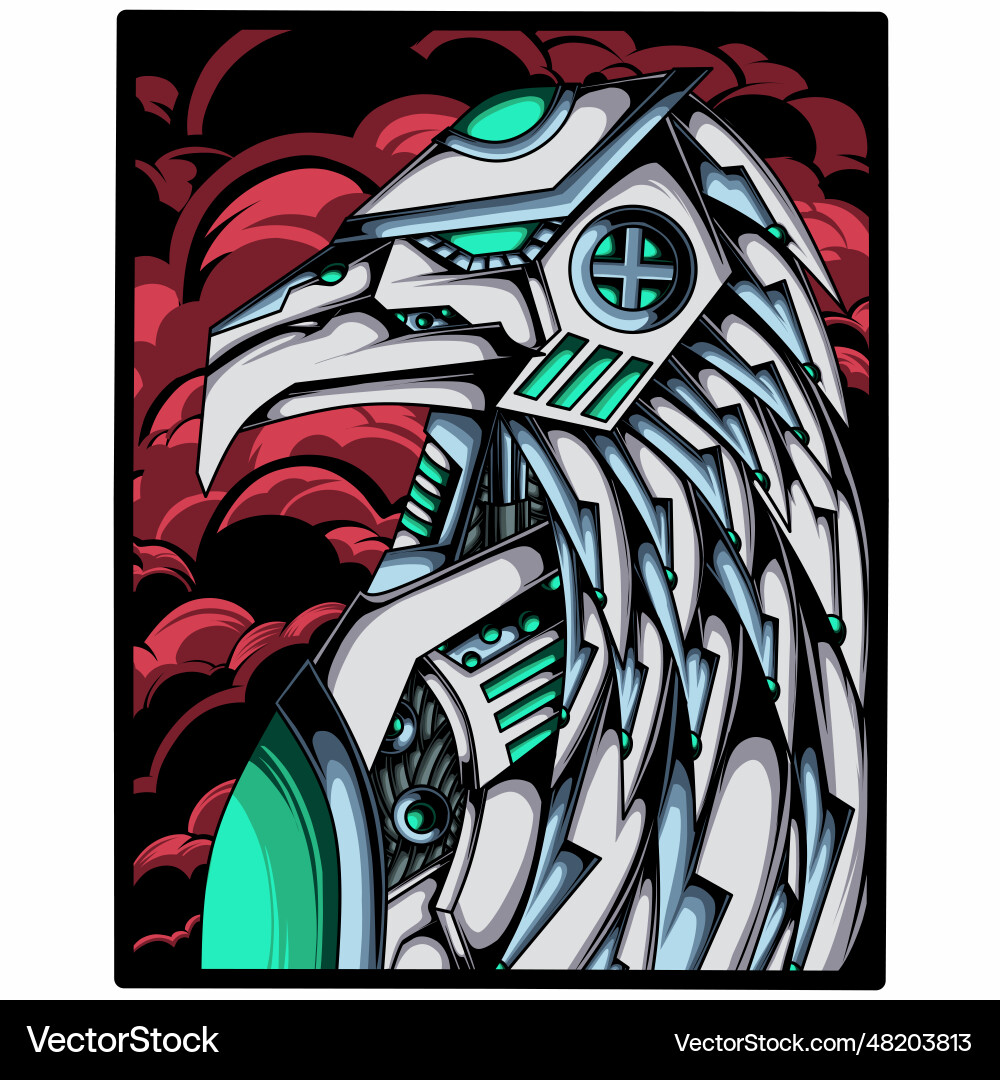 Eagle mecha Royalty Free Vector Image - VectorStock