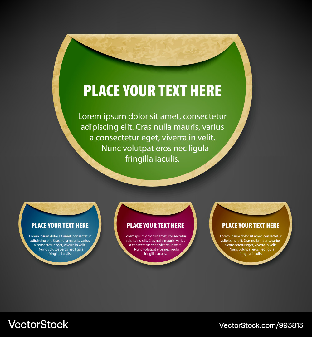 Labels Royalty Free Vector Image - VectorStock