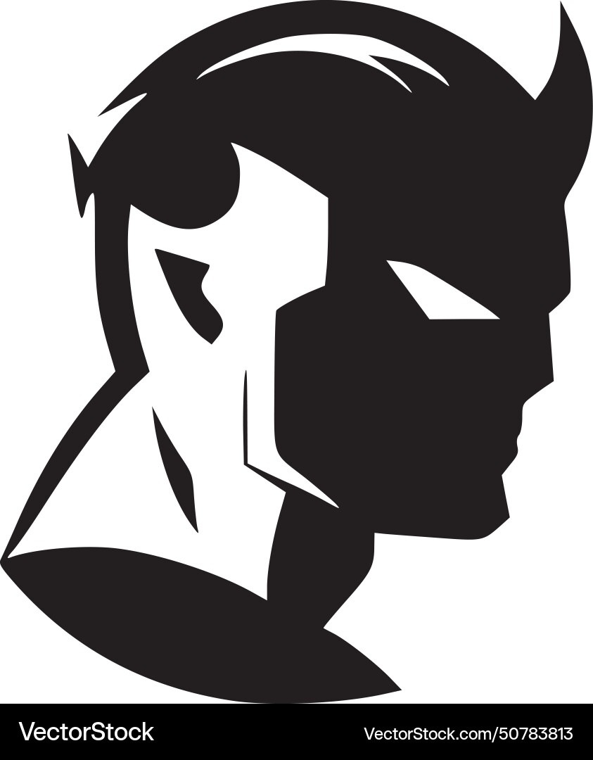 Logo - minimalist and flat logo Royalty Free Vector Image