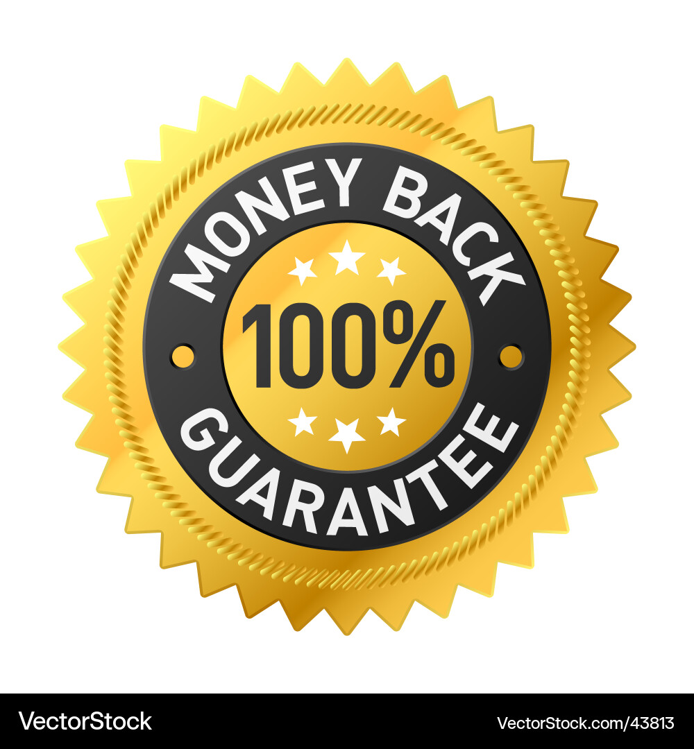 Money Back Guarantee Labels Royalty Free Vector Image