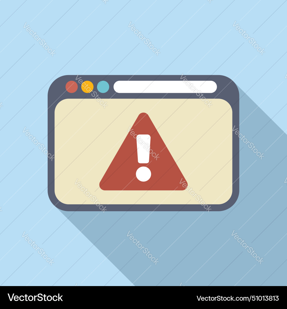 Online web disclaimer icon flat justice Royalty Free Vector