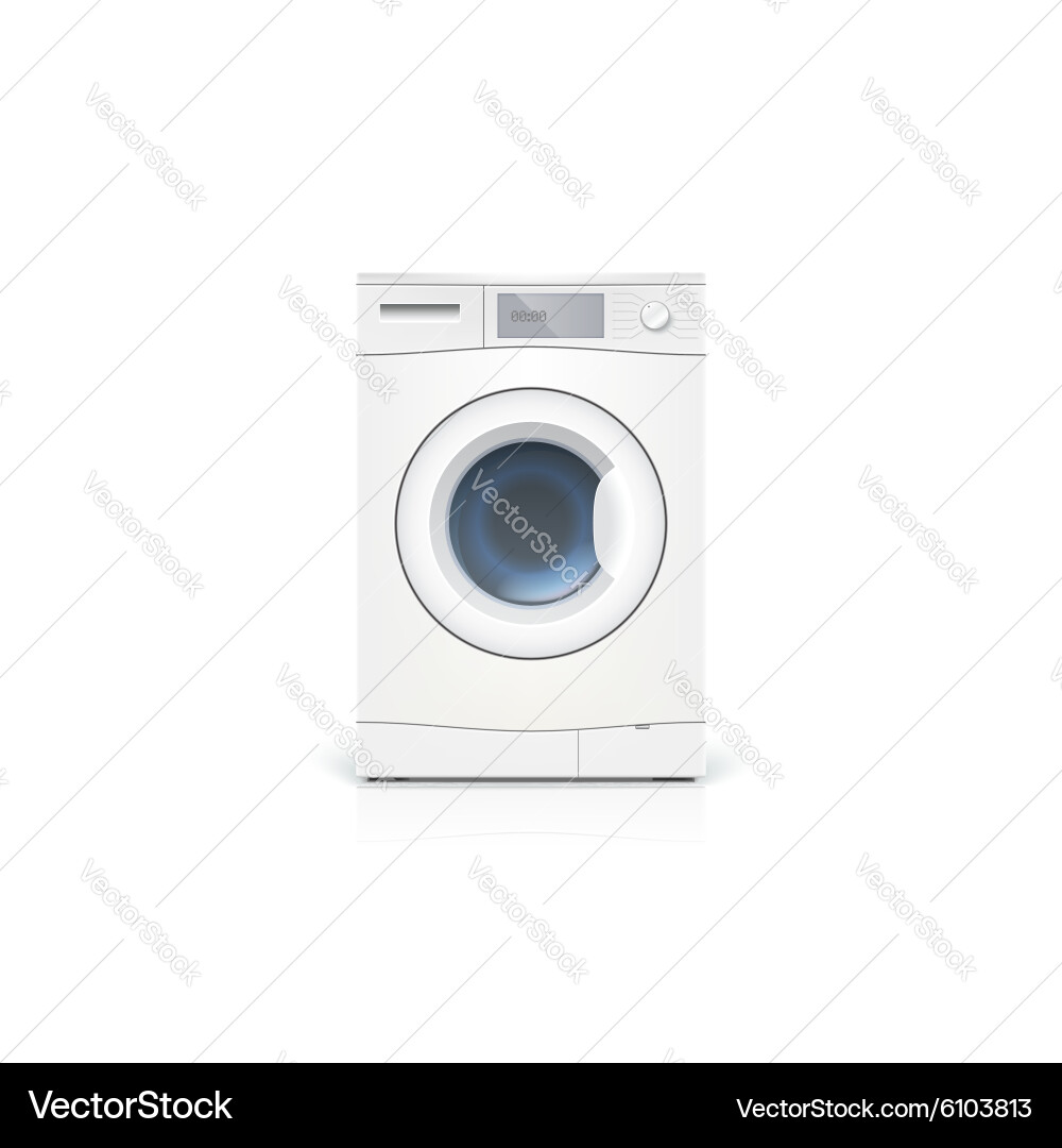 Washing machine isolated Royalty Free Vector Image