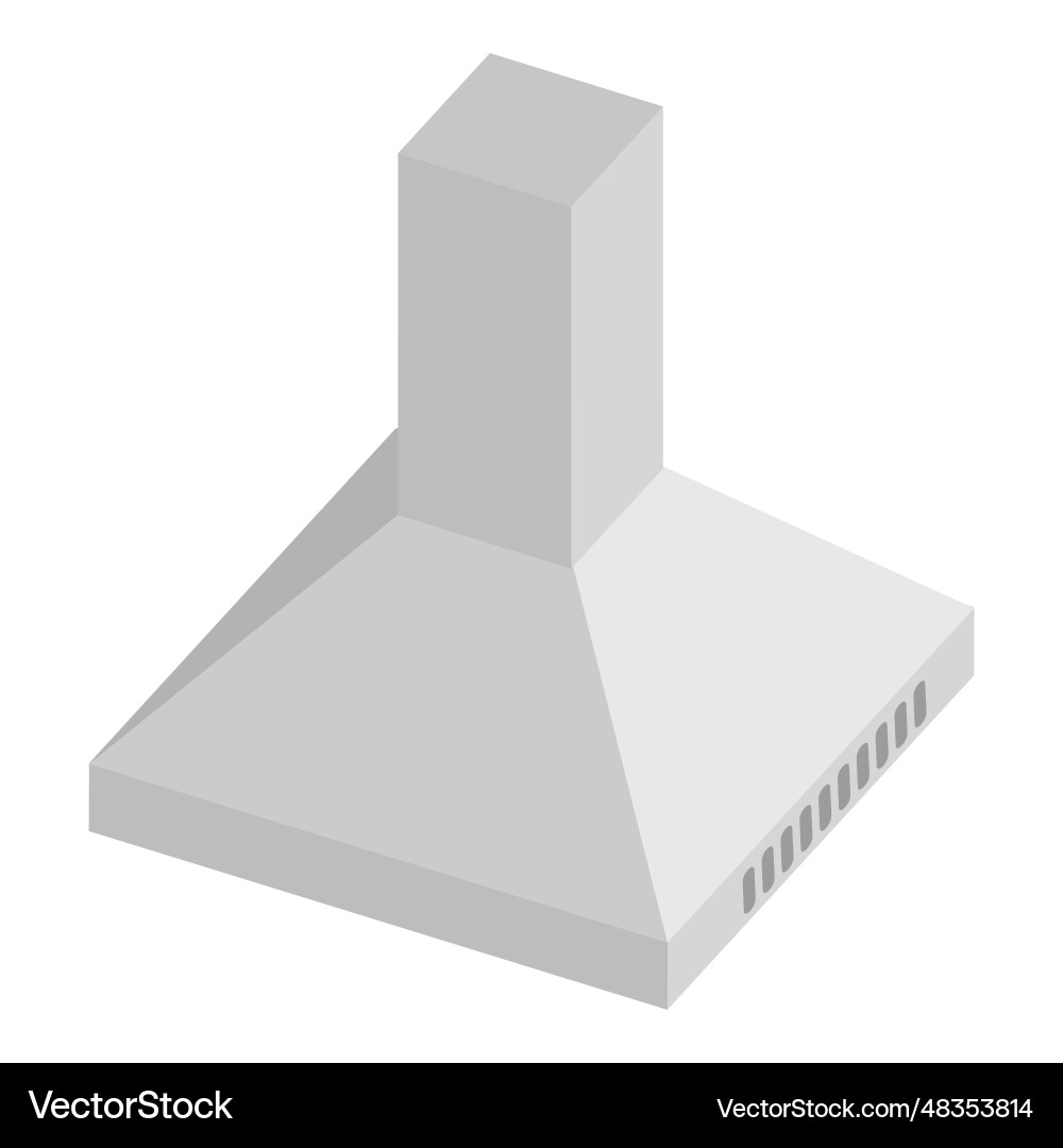 3d isometric flat set of air duct system Vector Image