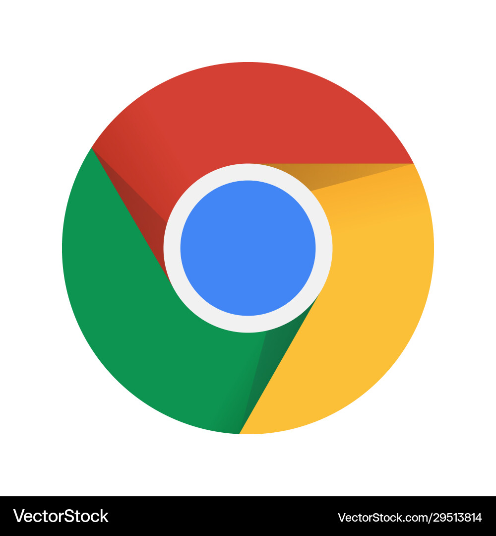 Chrome Logo Emblem Royalty Free Vector Image - VectorStock