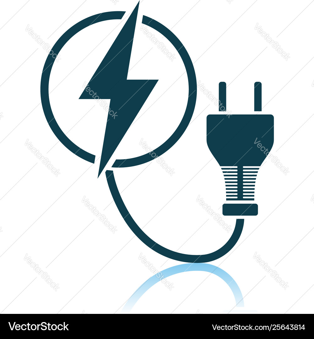 Electric plug icon Royalty Free Vector Image - VectorStock
