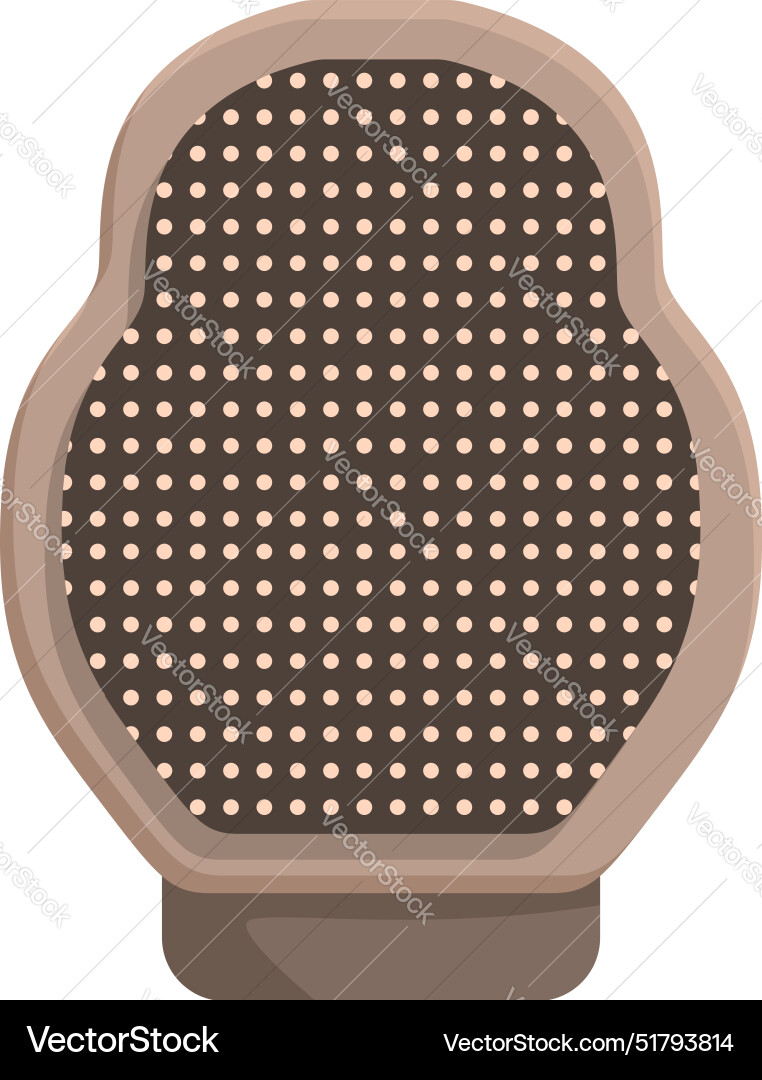 Orthopedic back support cushion maintaining good Vector Image