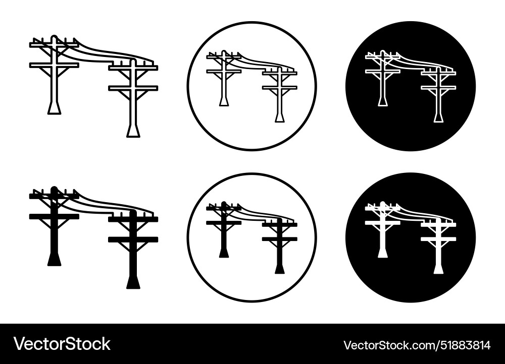 Power pole icon Royalty Free Vector Image - VectorStock