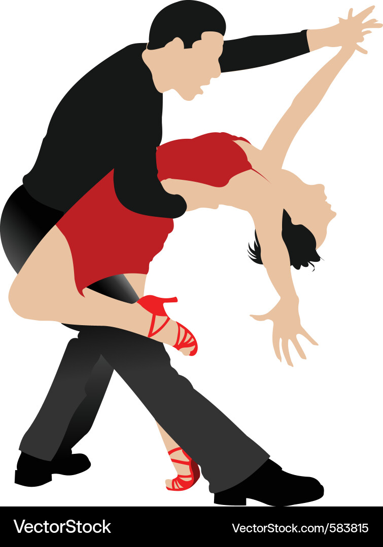 Ballroom dancing Royalty Free Vector Image - VectorStock
