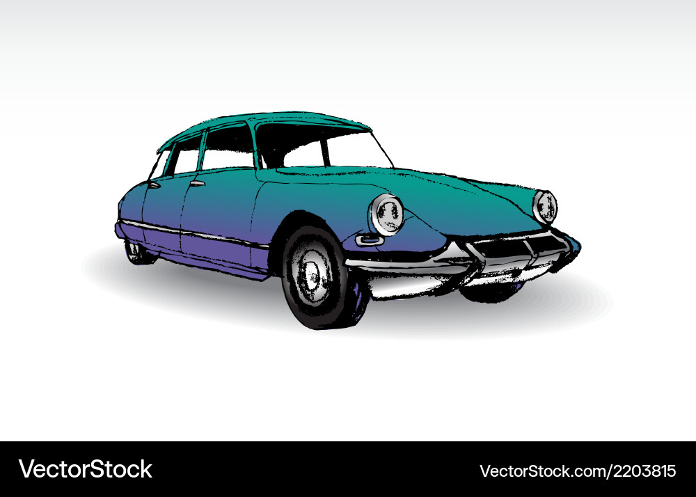 Citroen ds 19 Royalty Free Vector Image - VectorStock