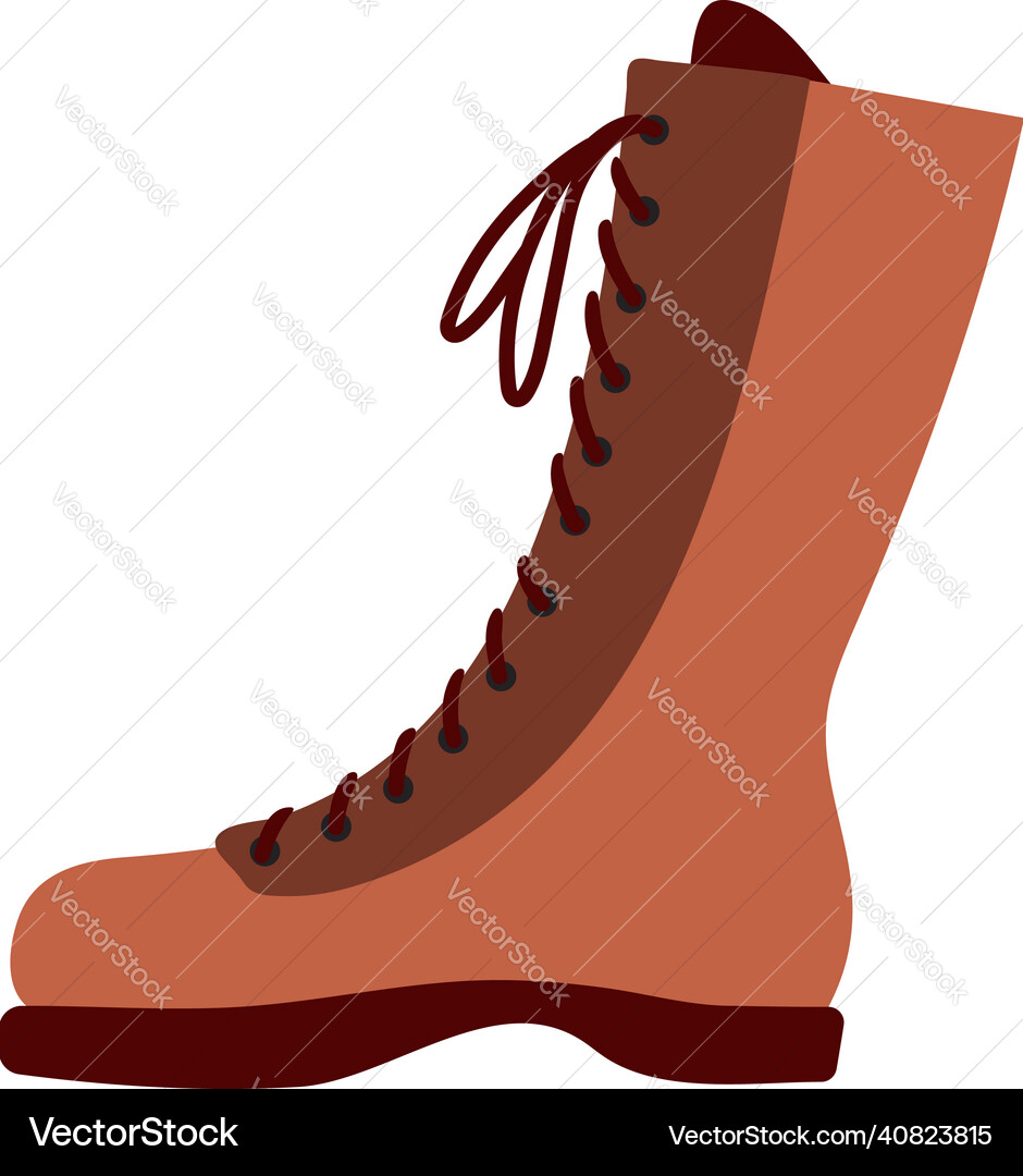 Icon of hiking boot Royalty Free Vector Image - VectorStock