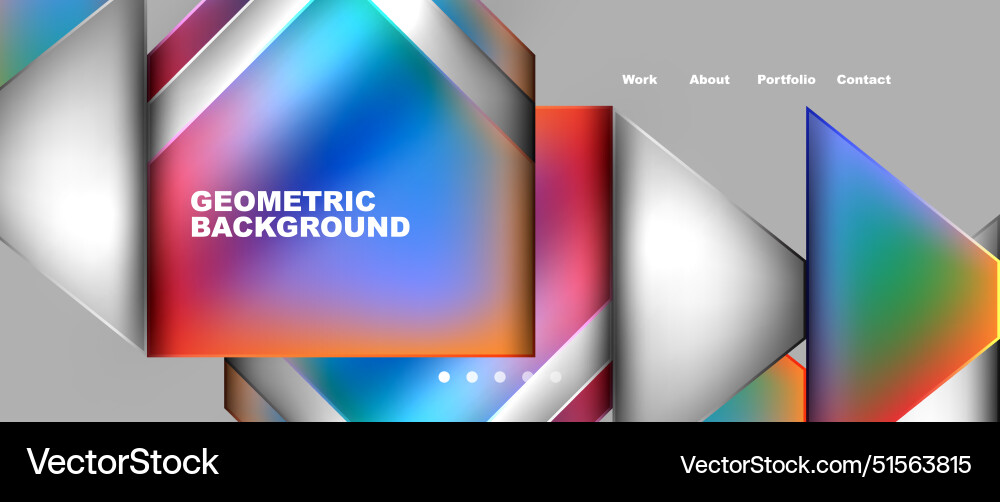 Metal triangles with colorful bright Royalty Free Vector