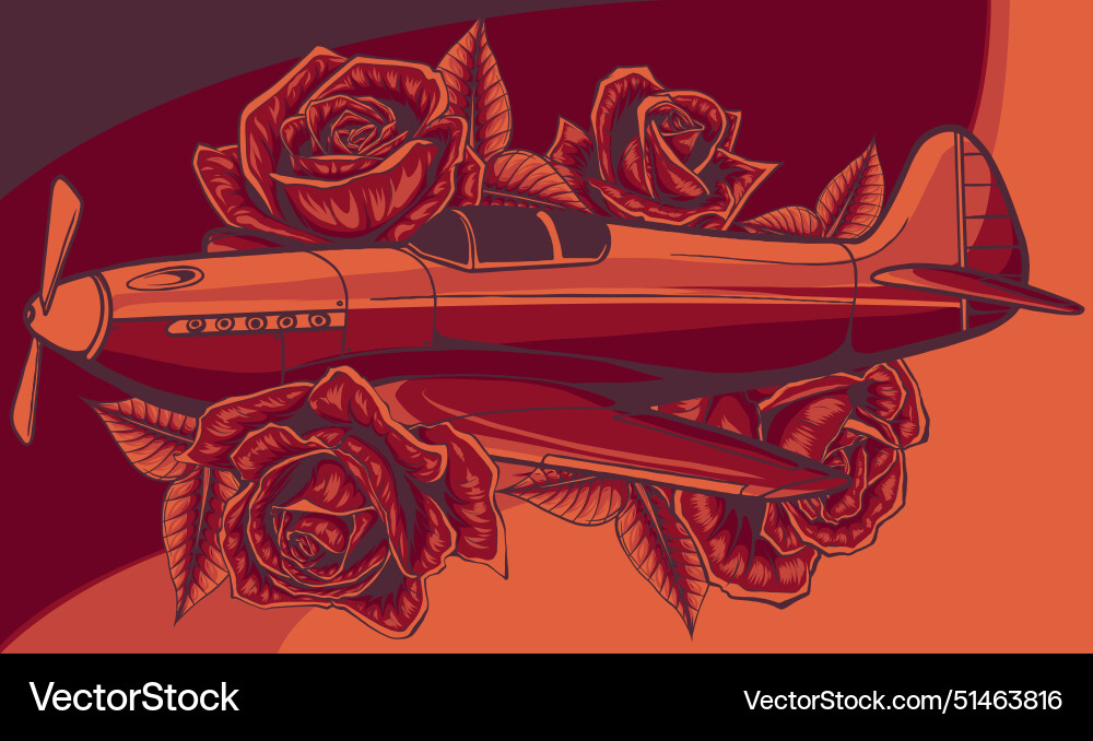 A fighter spitfire Royalty Free Vector Image - VectorStock