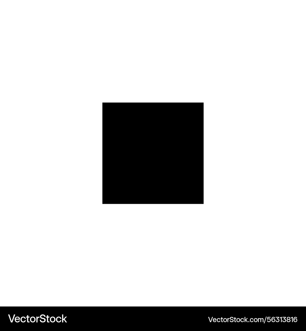 Eps10 black four sided square Royalty Free Vector Image