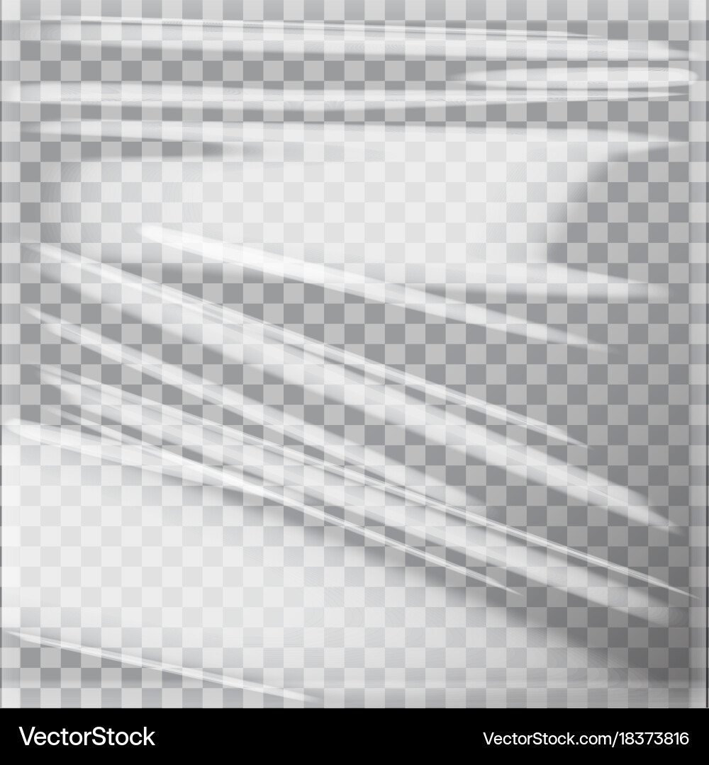 Glossy Polyethylene Plastic Wrap Royalty Free Vector Image
