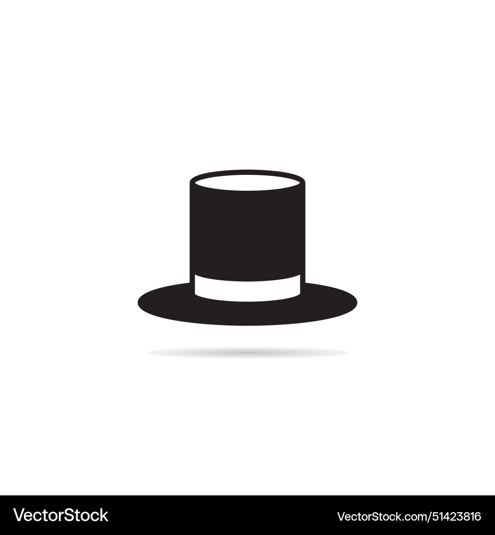Top hat icon Royalty Free Vector Image - VectorStock