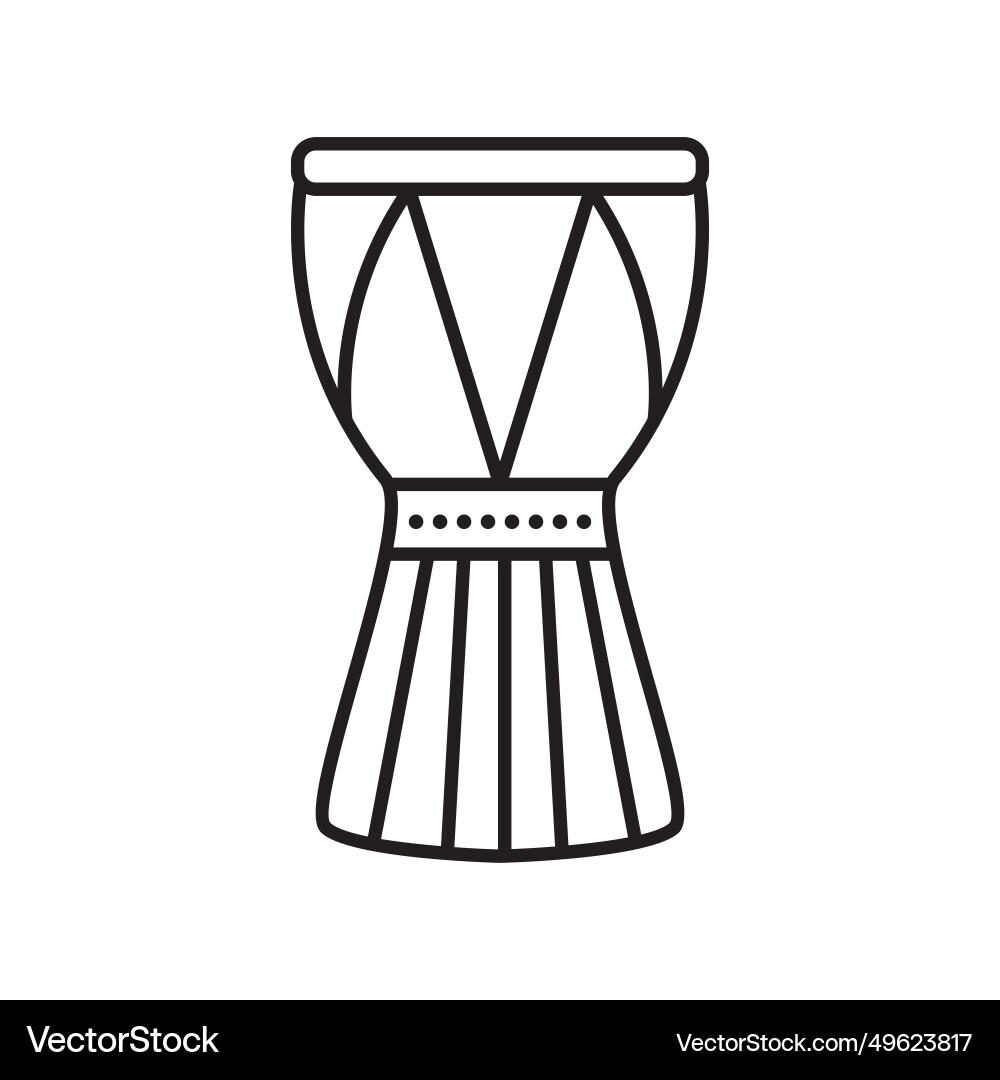 Djembe logo design image Royalty Free Vector Image