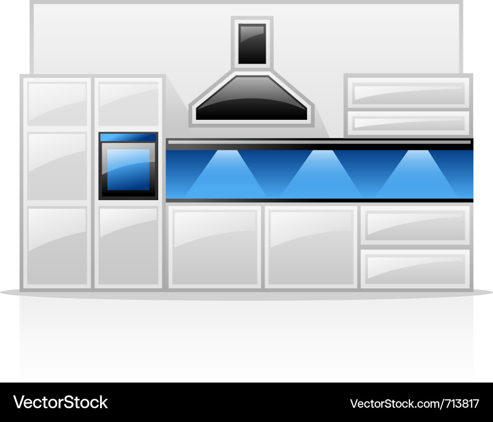 Kitchen furniture Royalty Free Vector Image - VectorStock