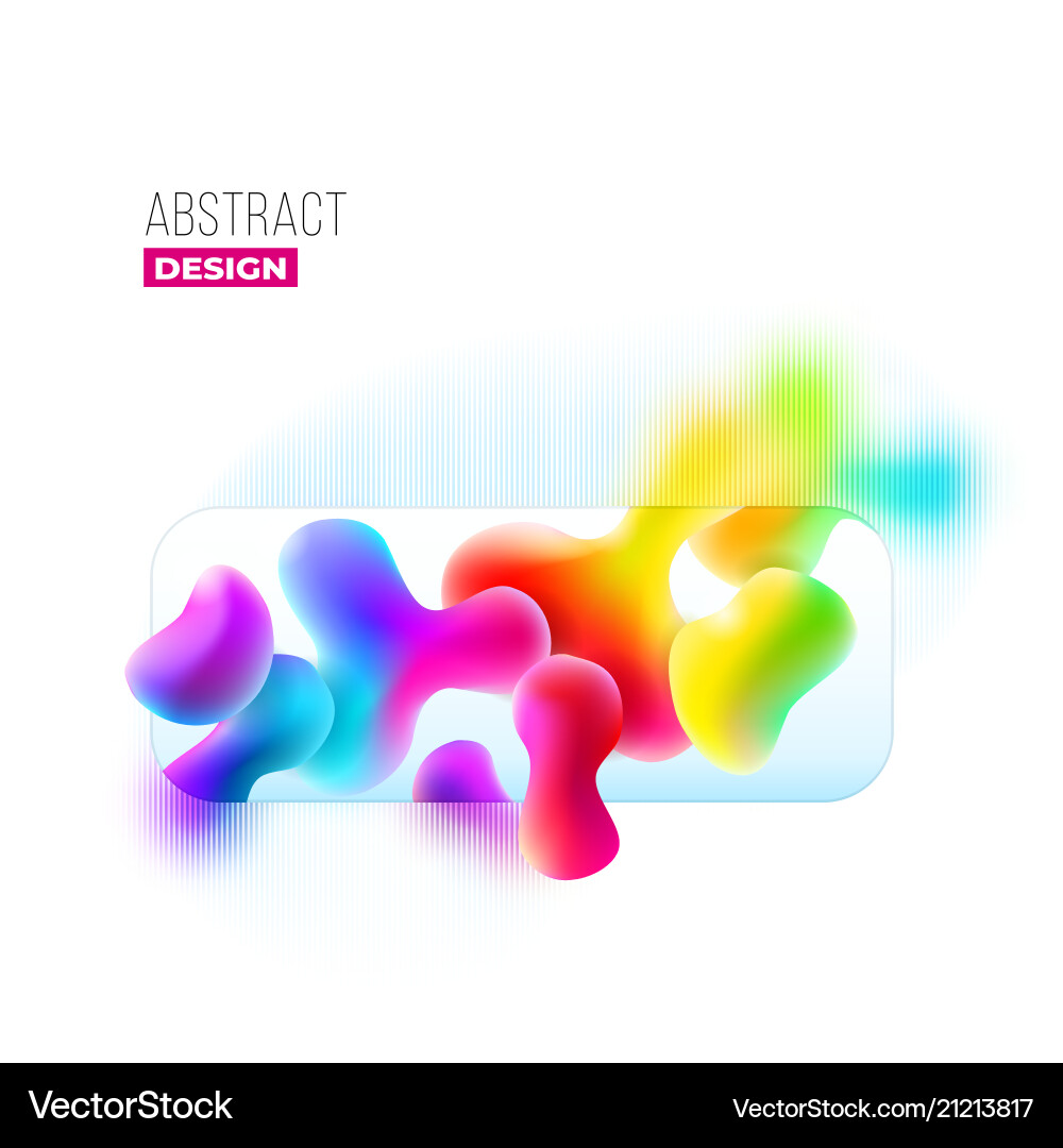 Liquid color background design fluid gradient Vector Image