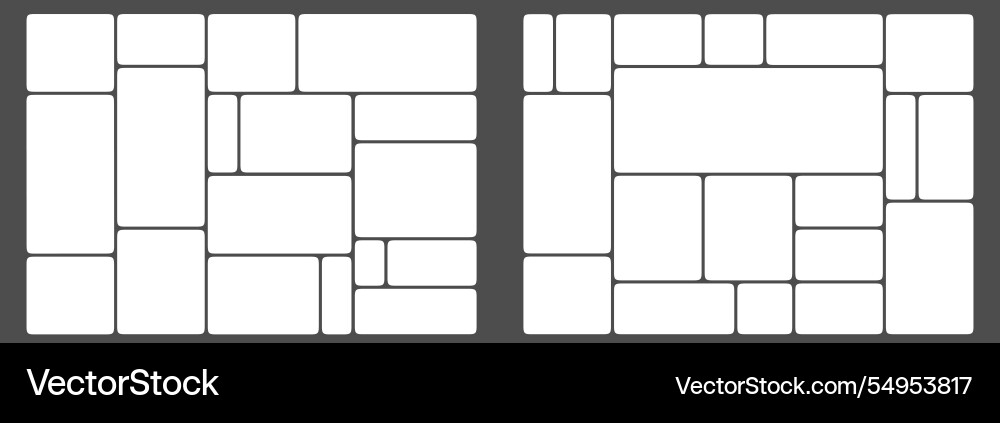 Foto Layout bento mosaic ui design dashboard Vektorbild