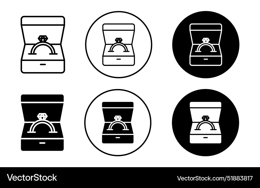 Ring box icon Royalty Free Vector Image - VectorStock