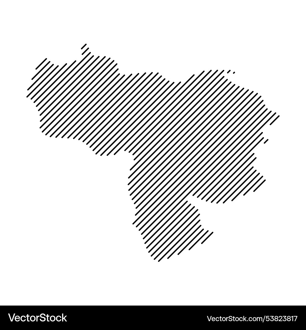 Venezuela map icon Royalty Free Vector Image - VectorStock