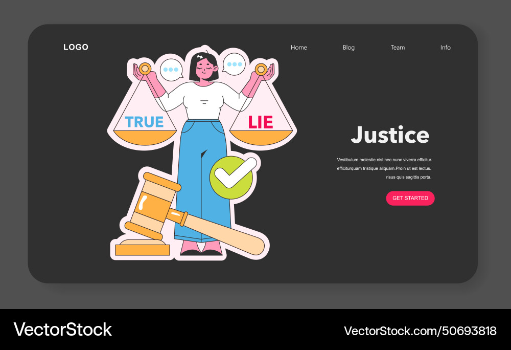 Justice concept Royalty Free Vector Image - VectorStock