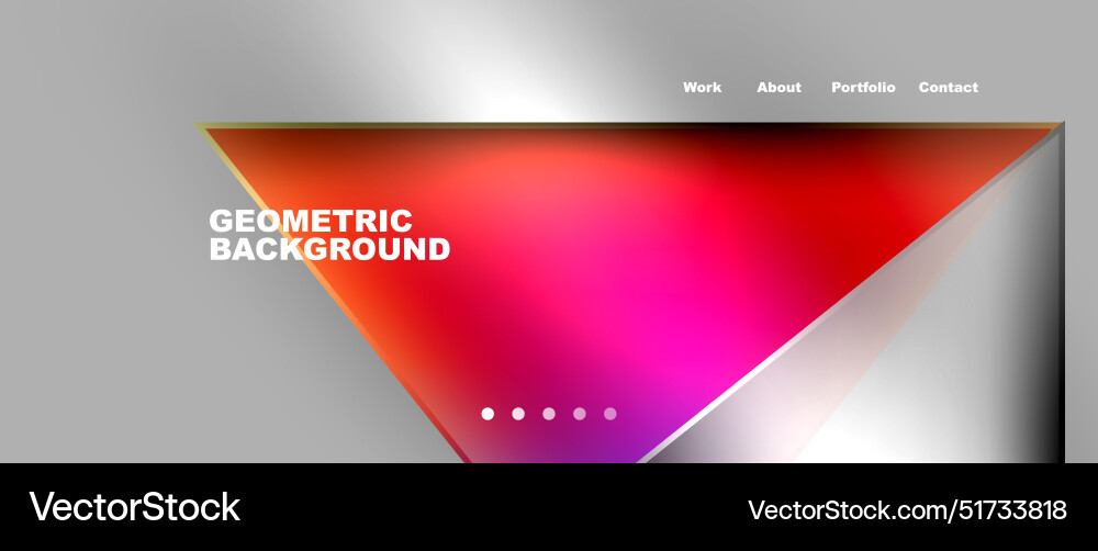 Metal triangles with colorful bright Royalty Free Vector