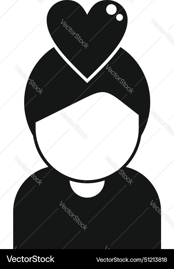 Volunteer love support icon simple help Royalty Free Vector