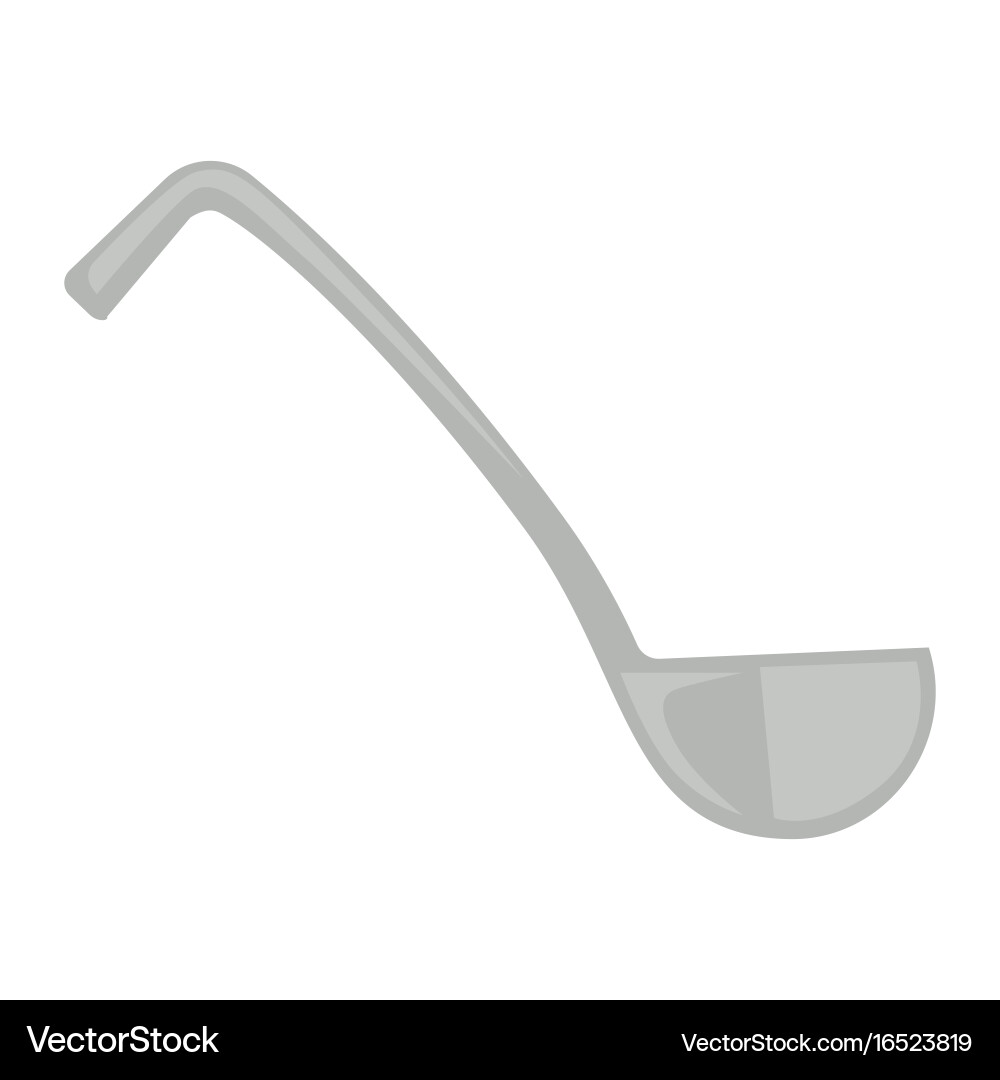 Simple metal ladle Royalty Free Vector Image - VectorStock