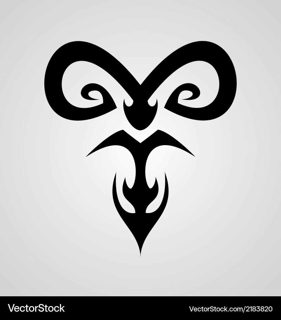 Aries symbol Royalty Free Vector Image - VectorStock
