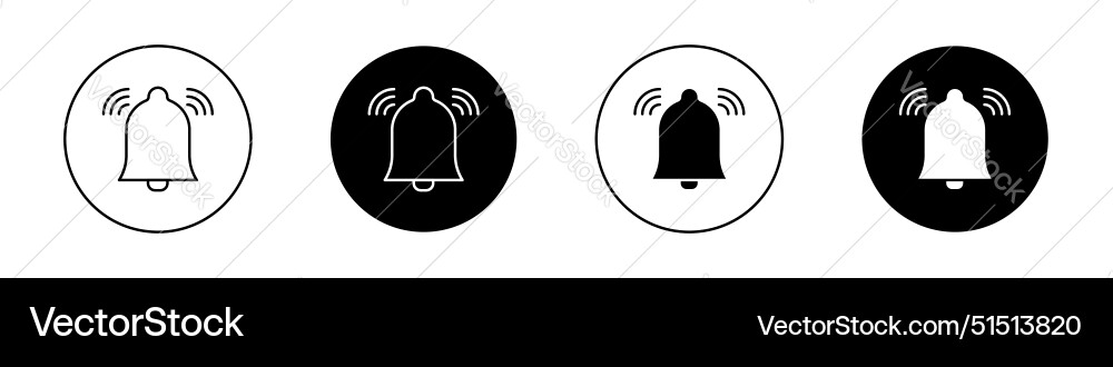 Bell icon Royalty Free Vector Image - VectorStock