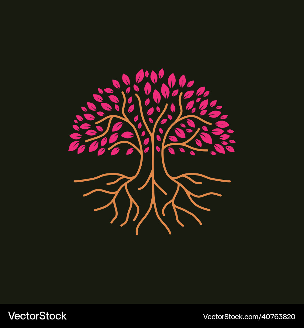 Creative tree logo Royalty Free Vector Image - VectorStock