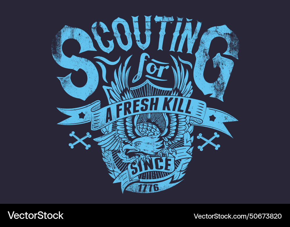 Scouting for a fresh kill an ice 1776 Royalty Free Vector