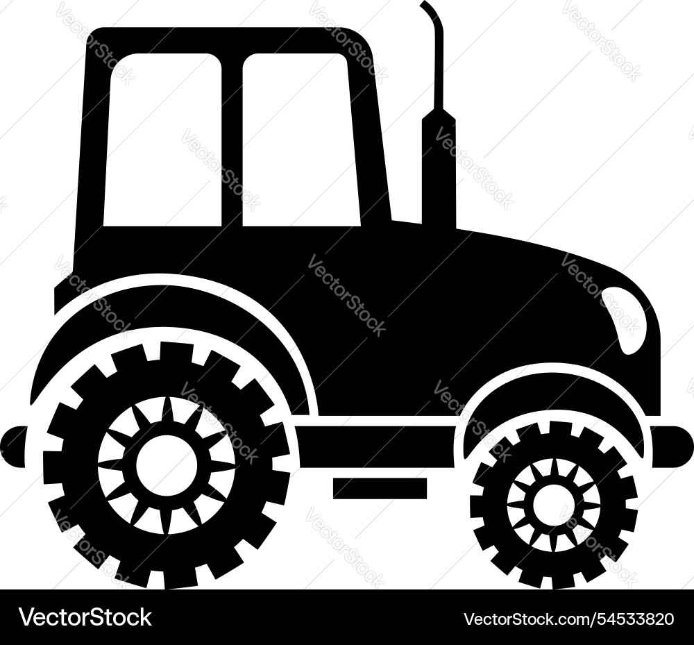 Tractor agricultural machinery Royalty Free Vector Image