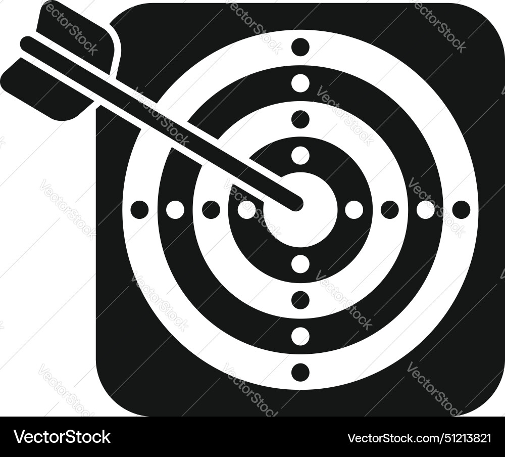 Business target icon simple success market Vector Image