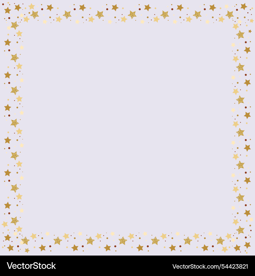 Golden Star Frame Royalty Free Vector Image - VectorStock
