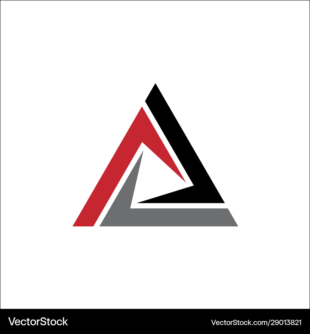 Modern Triangle Logo Concept Royalty Free Vector Image