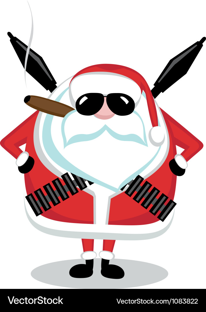 Bad santa Royalty Free Vector Image - VectorStock