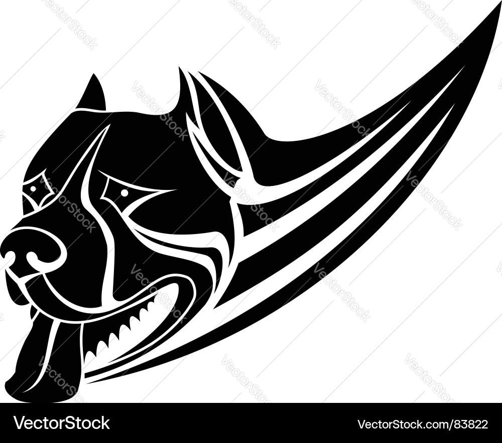 Guard dog Royalty Free Vector Image - VectorStock