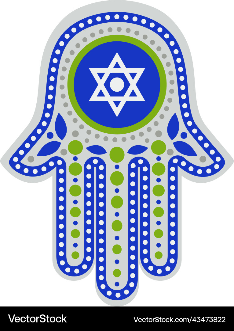Israel religion symbol composition Royalty Free Vector Image