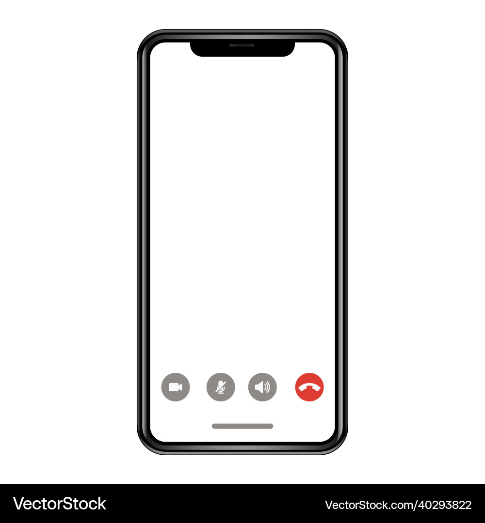 Smart mobile phone video calling png transparent Vector Image